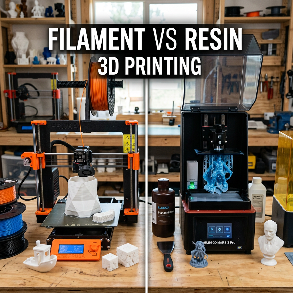 Filament VS Resin 3D Printing: A Practical Buyer's Guide with 7 Data ...